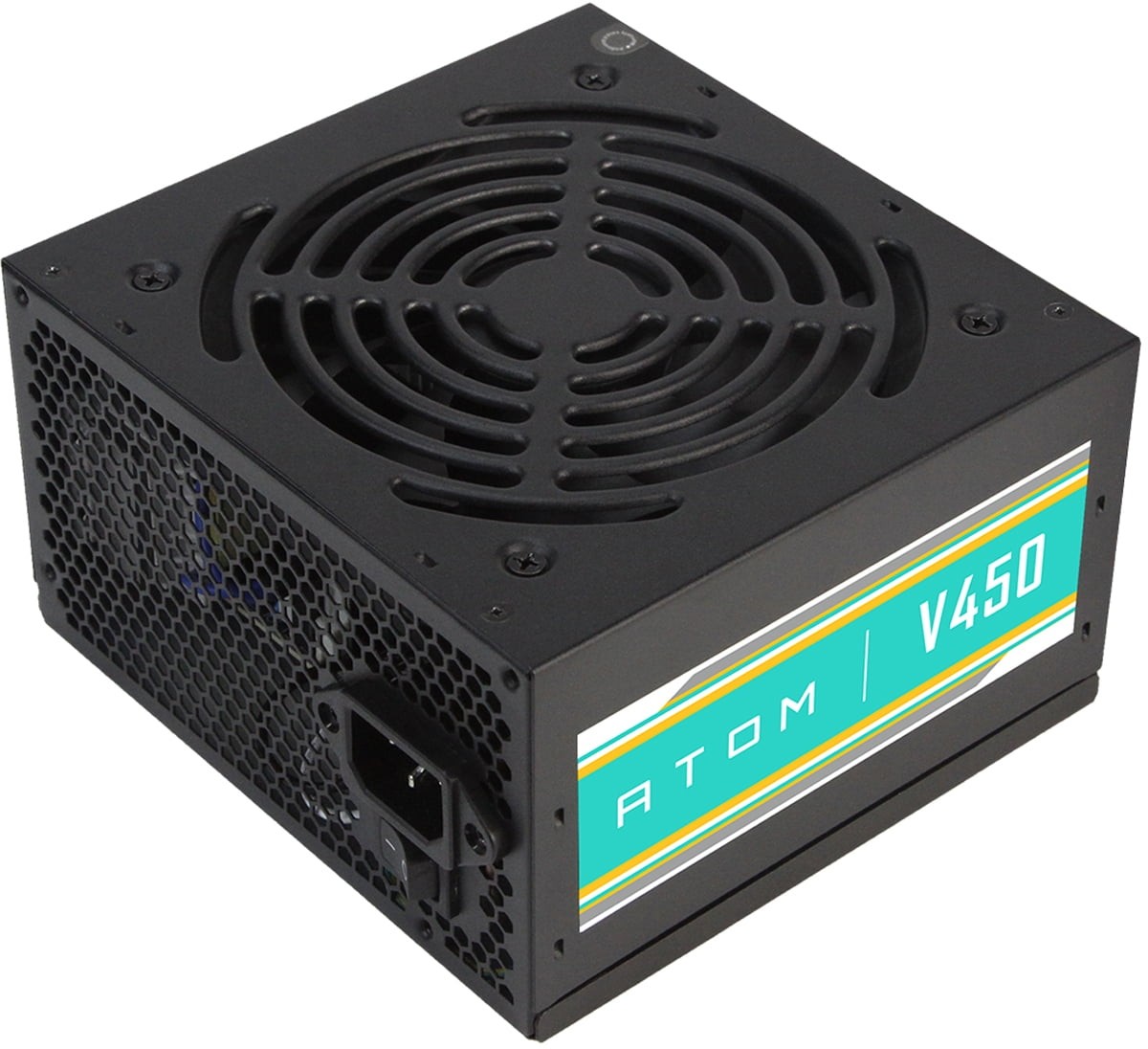 Antec Atom V450 450W Non-Modular Black Desktop Power Supply - Wootware