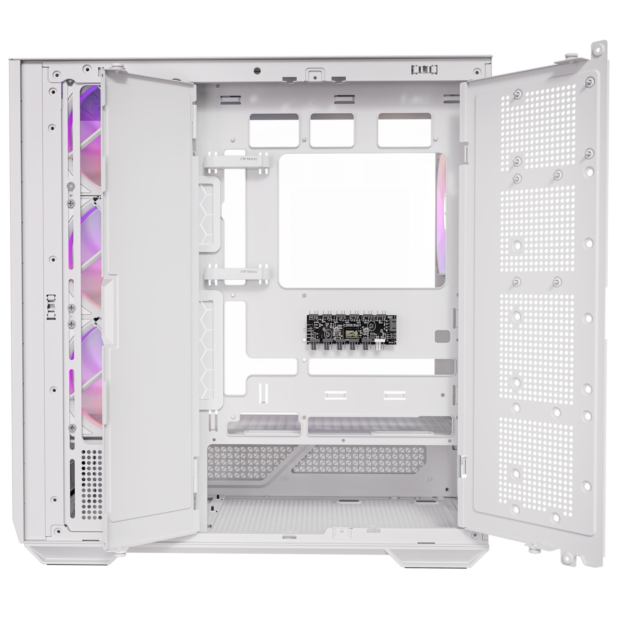 Antec C7 WHITE ARGB Clear Tempered Glass Steel White ATX Mid-Tower ...