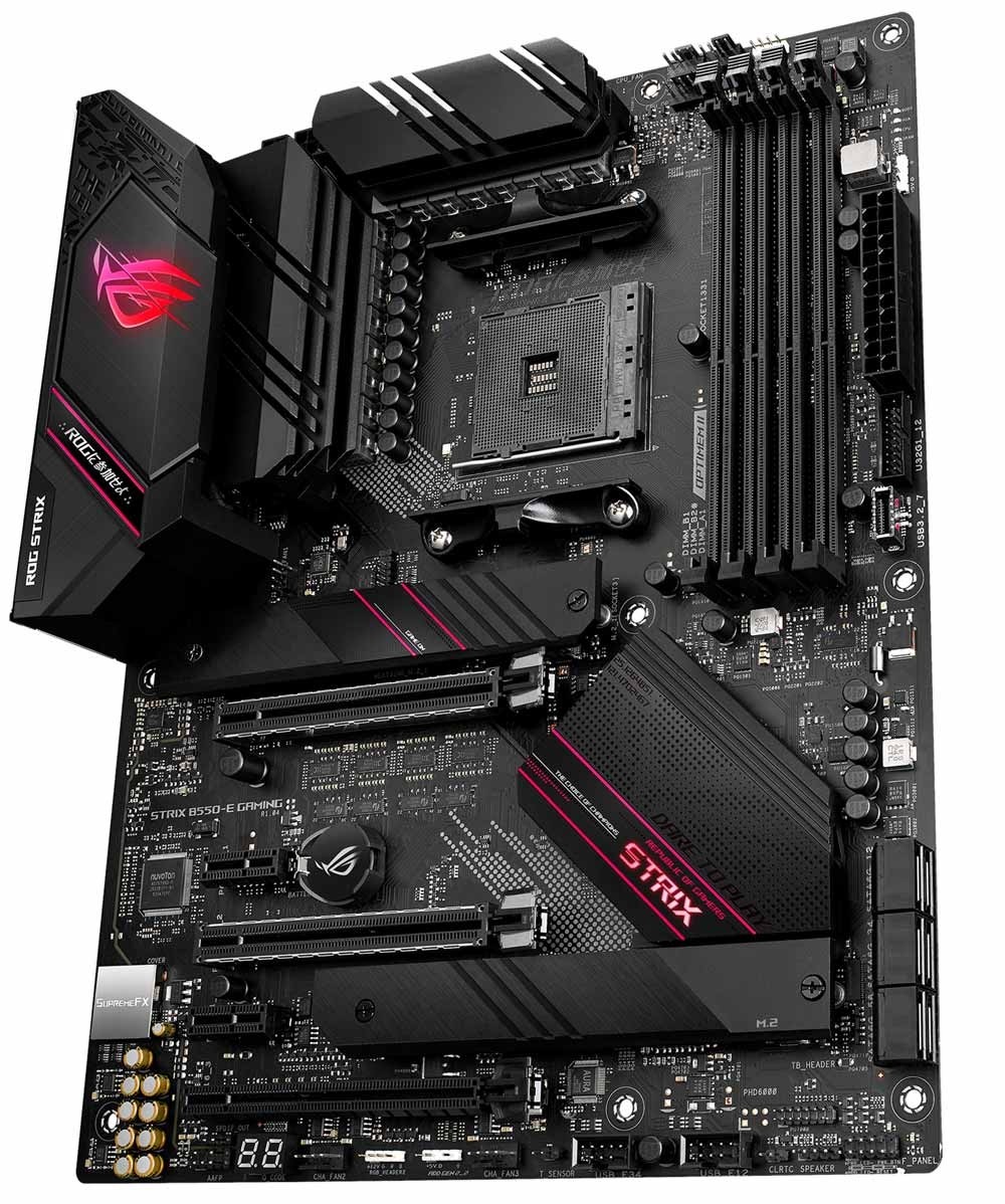 Asus ROG Strix B550-E GAMING AMD B550 Ryzen Socket AM4 ATX Desktop ...