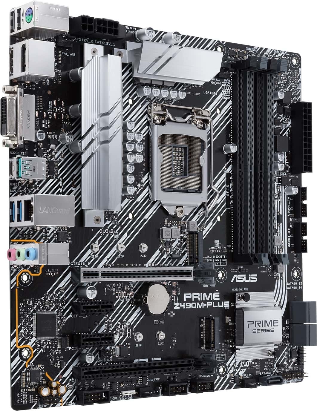 ASUS Prime Z490M-Plus Intel Z490 Comet Lake LGA1200 Micro-ATX Desktop ...