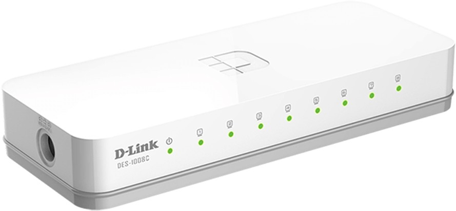 D-Link DES-1008A 8-Port 10/100 Switch - Wootware