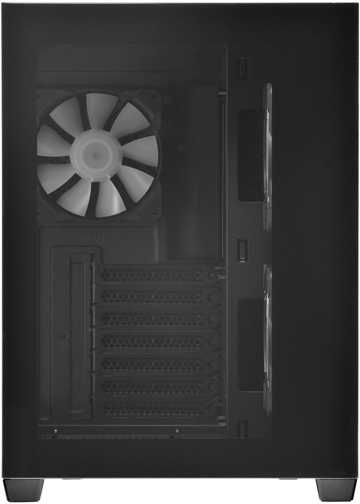 FSP CMT380B Tempered Glass Black SPCC Steel ATX Mid Tower Desktop ...