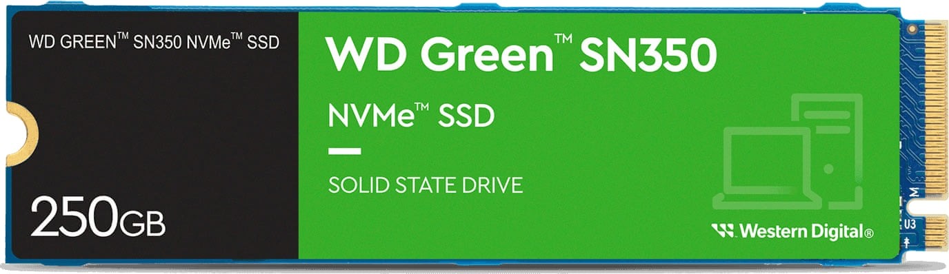Western Digital WDS250G2G0C Green SN350 250GB NVMe M.2 2280 PCI-Express ...