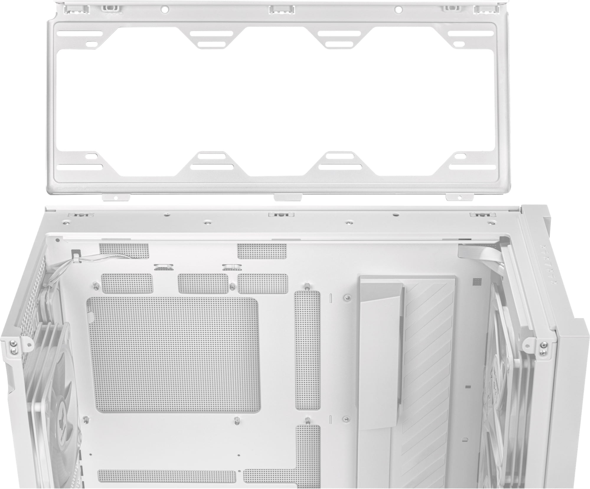 ASUS TUF Gaming GT302 WHITE ARGB Clear Tempered Glass Vented Steel ...