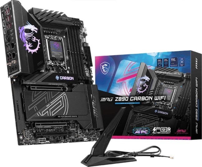 MSI MPG Z890 CARBON WIFI Intel Z890 Arrow Lake LGA1851 ATX Desktop ...