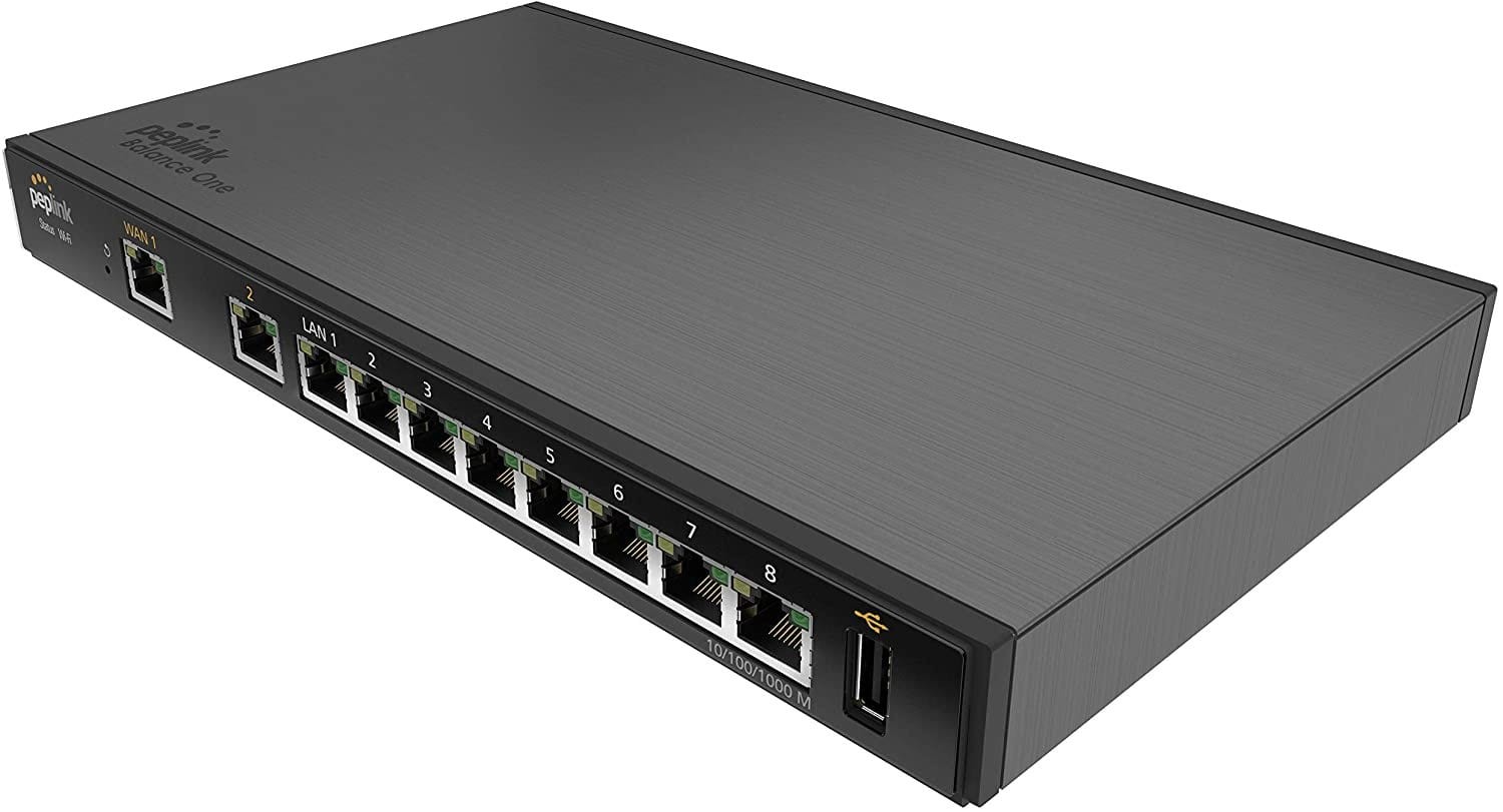 Peplink BPL-ONE Balance One Dual-WAN 8-Port Load Balancing Router ...