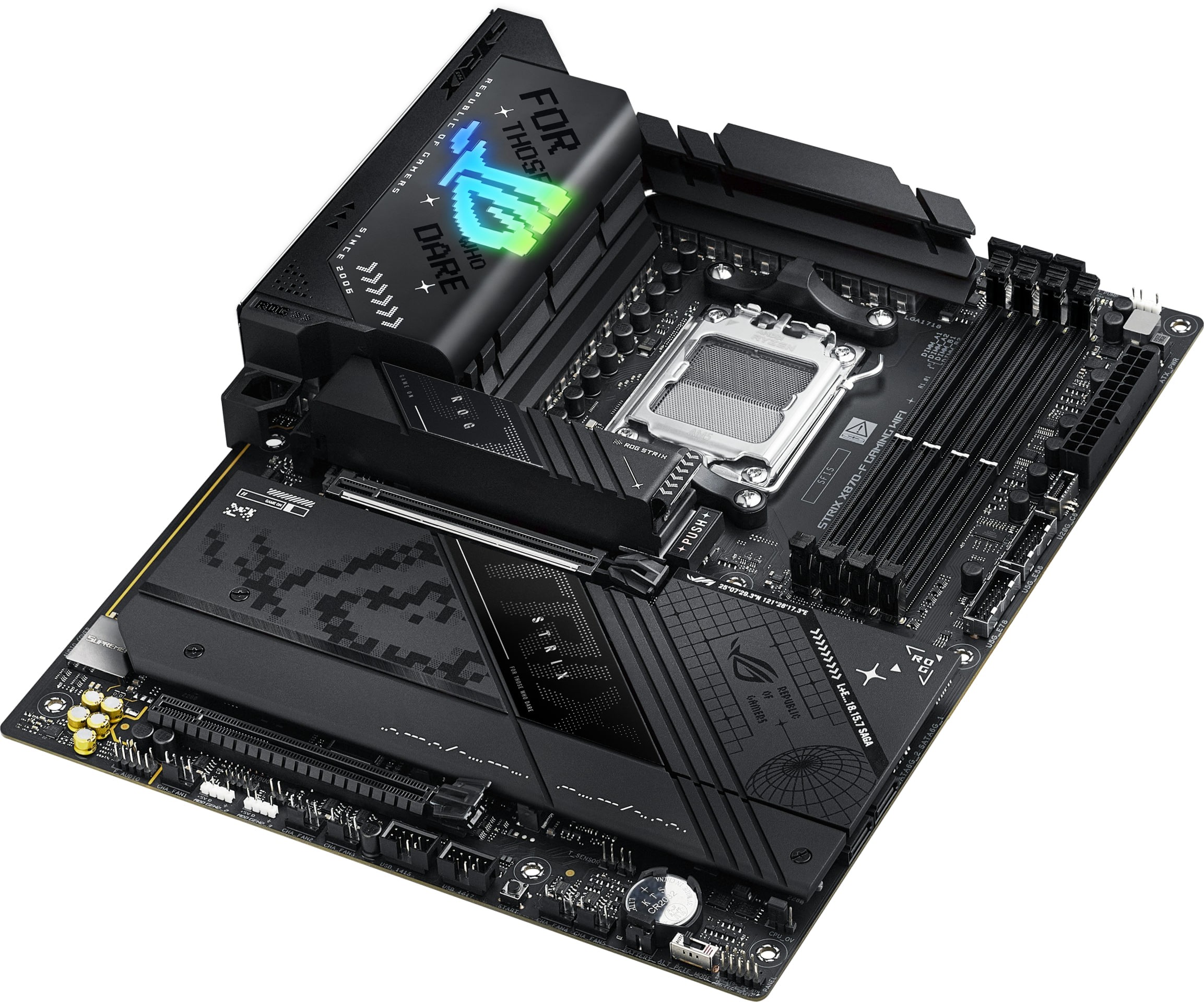 ASUS ROG Strix X870-F Gaming WIFI AMD X870 Ryzen Socket AM5 ATX Desktop ...
