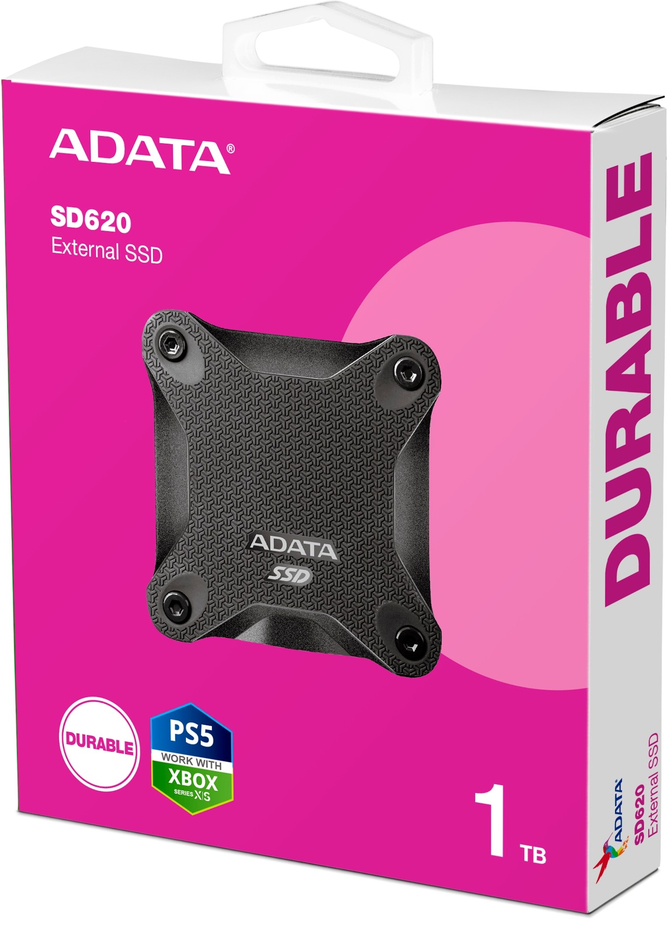 Adata SD620-1TCBK SD620 1TB 2.5" USB 3.2 Gen 2 Black External Solid State Drive - Wootware