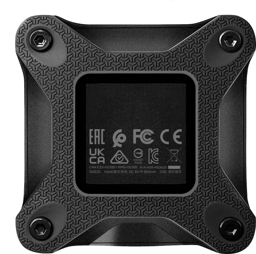 ADATA SD620-512GCBK SD620 512GB USB 10Gbps Black External Solid State Drive - Wootware